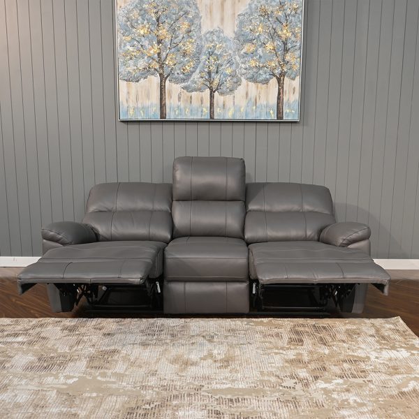 Franco Genuine Leather Manual Recliner - Harbour Lane | Furniture & Bedding