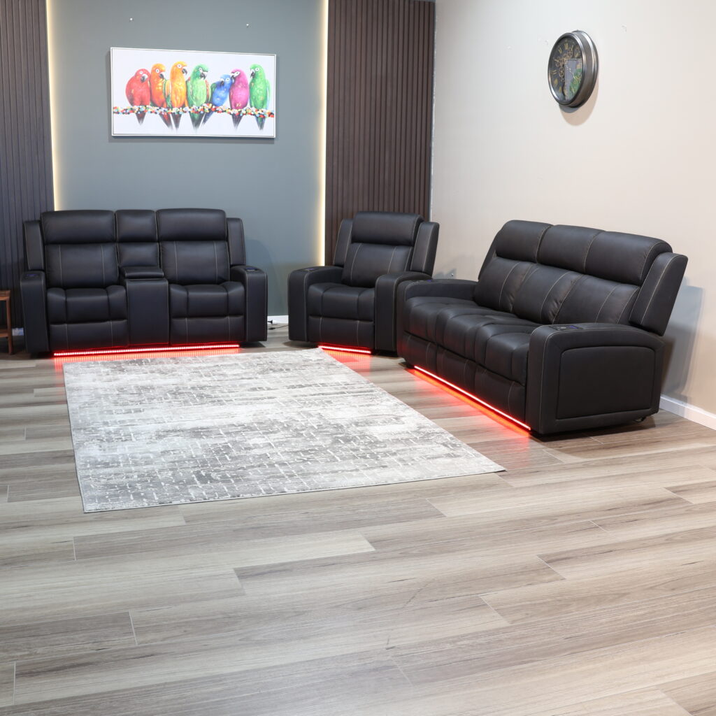 Compass Rhino Fabric Electric Recliner - Harbour Lane | Furniture & Bedding