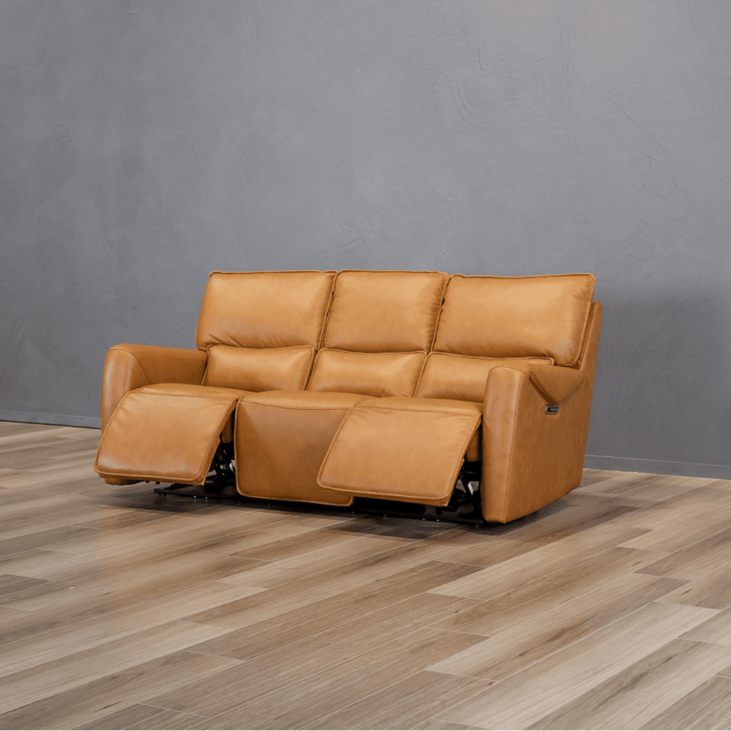 Summer Genuine Leather Electric Recliners - Harbour Lane | Furniture ...