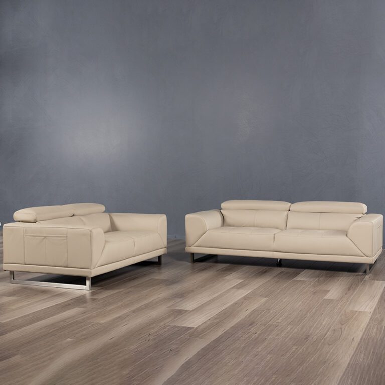 Topaz Leather Sofa Set - Harbour Lane | Furniture & Bedding